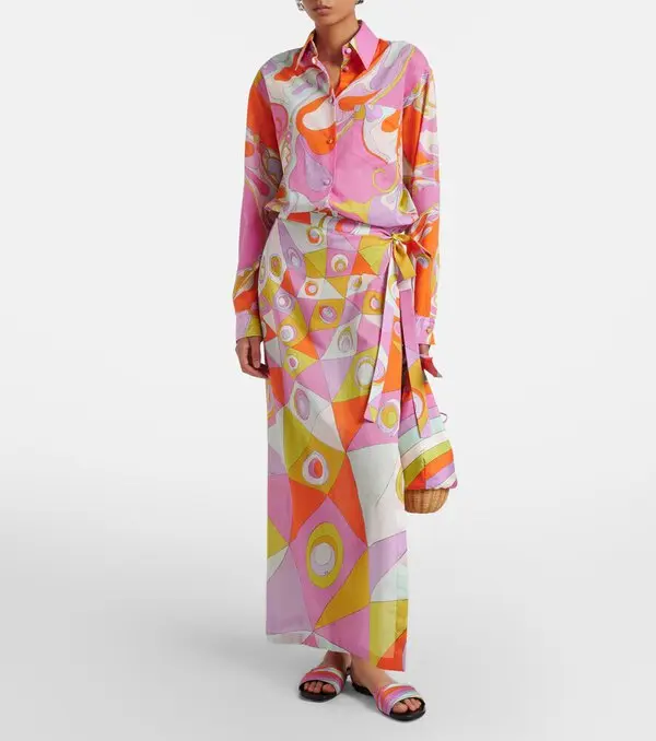 Emilio Pucci Orchidee Cotton Shirt - Multicoloured