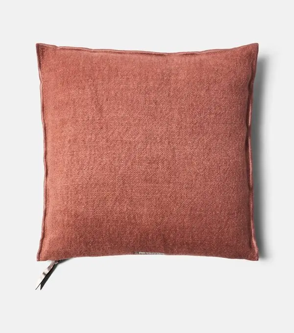 MAISON DE VACANCES Linen, Jute, And Cotton-blend Cushion