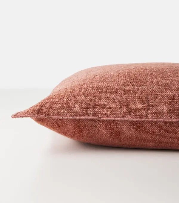 MAISON DE VACANCES Linen, Jute, And Cotton-blend Cushion