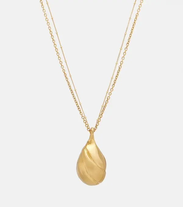 Chloé Mirror Pendant Necklace - Gold