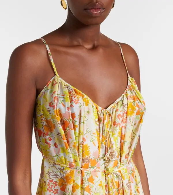 Zimmermann Solstice Silk Floral Jumpsuit