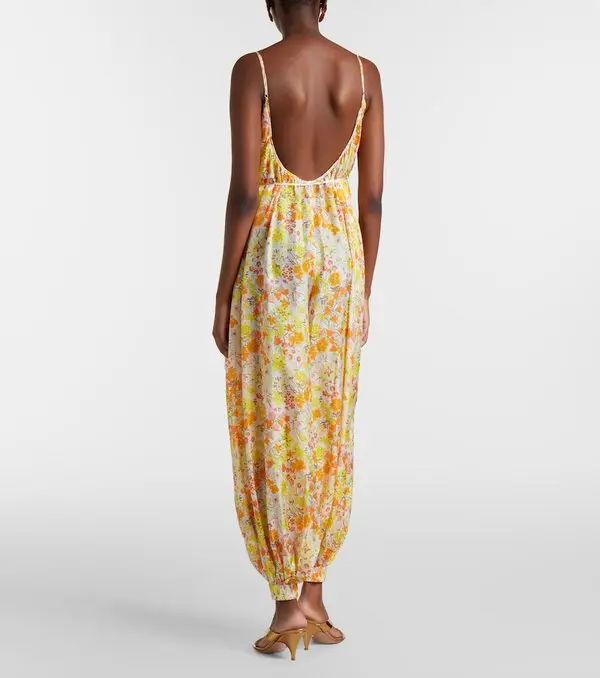 Zimmermann Solstice Silk Floral Jumpsuit