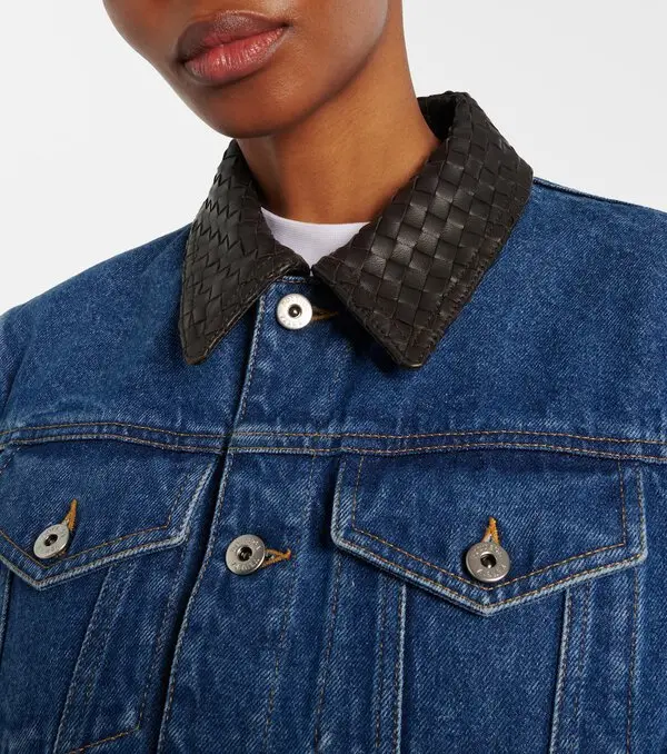 Bottega Veneta Intrecciato Denim Jacket