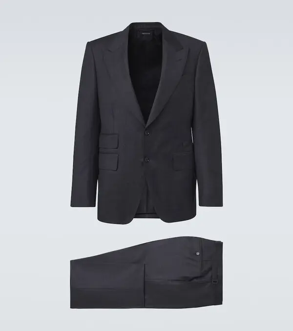 TOM FORD Shelton Wool Suit - Grey