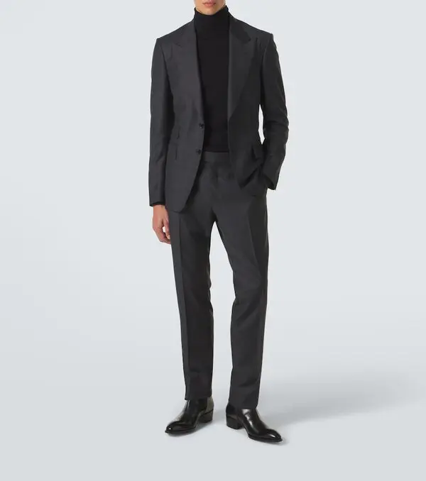 TOM FORD Shelton Wool Suit - Grey
