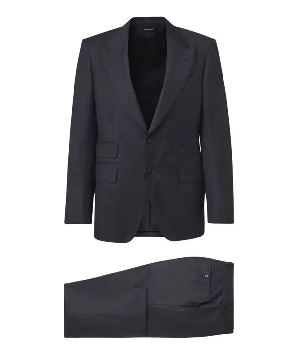 TOM FORD Shelton Wool Suit - Grey