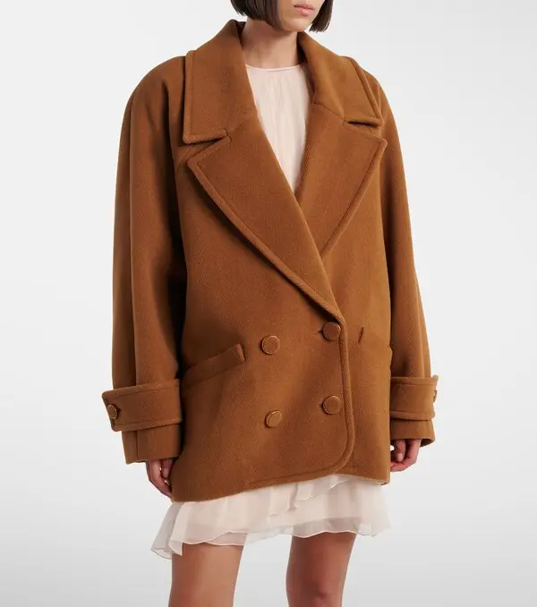 Chloé Double-breasted Virgin Wool Coat