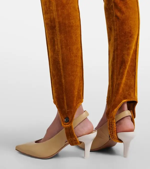 Chloé Velvet Stirrup Pants