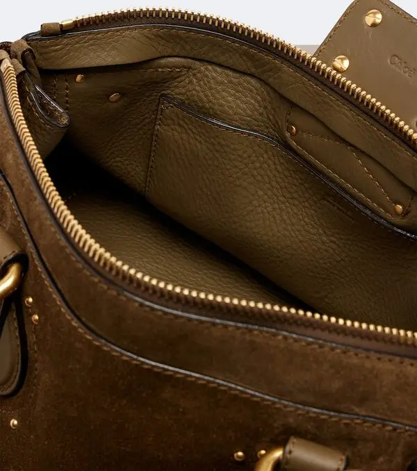 Chloé Paddington Suede Shoulder Bag - Brown