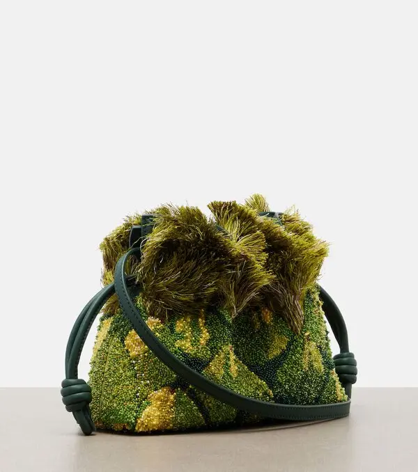 Loewe Flamenco Mini Beaded Clutch