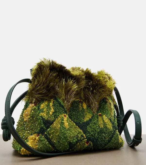 Loewe Flamenco Mini Beaded Clutch