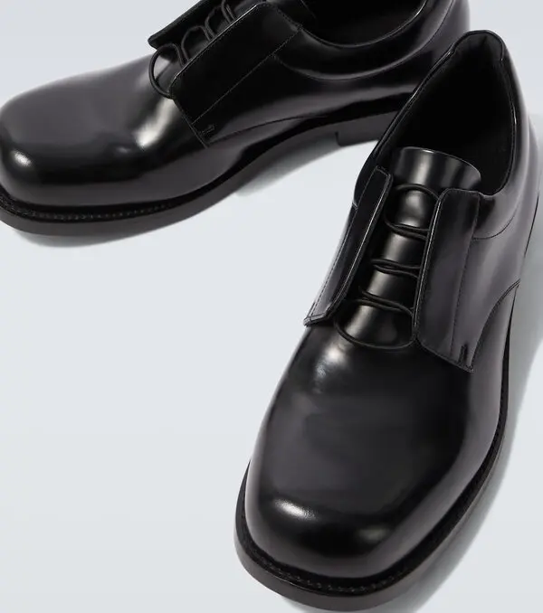 Balenciaga Brushed Leather Derby Shoes