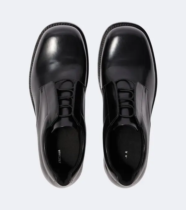 Balenciaga Brushed Leather Derby Shoes