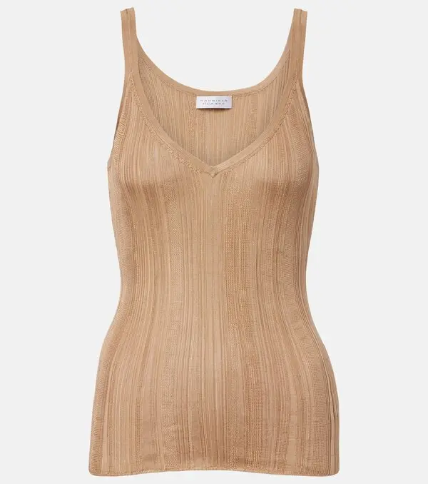 Gabriela Hearst Drevan Silk Tank Top - Beige
