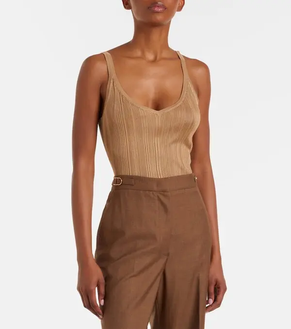 Gabriela Hearst Drevan Silk Tank Top - Beige