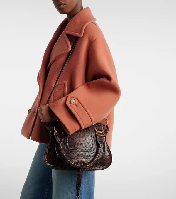 Chloé Marcie Small Top-handle Bag - Brown