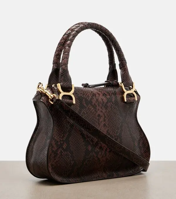 Chloé Marcie Small Top-handle Bag - Brown