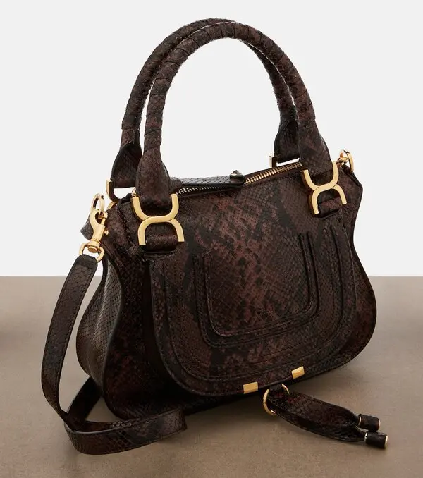 Chloé Marcie Small Top-handle Bag - Brown