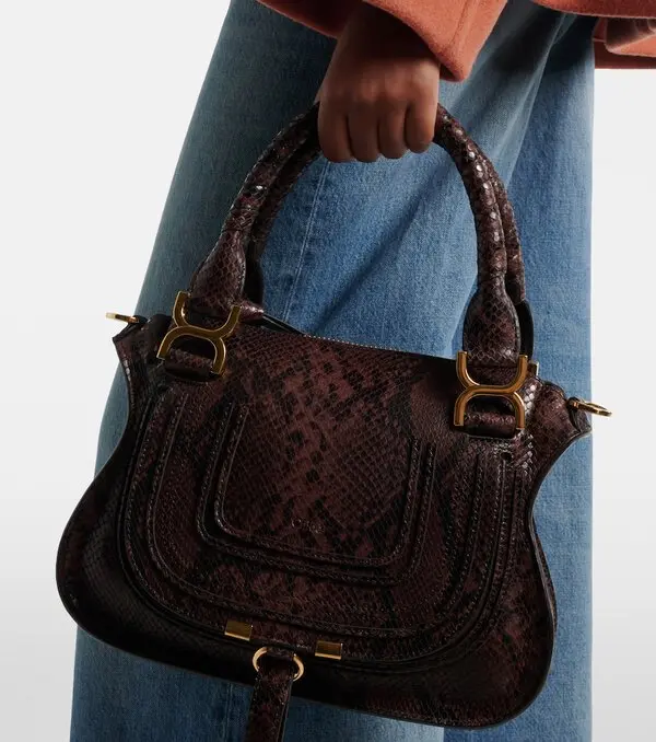 Chloé Marcie Small Top-handle Bag - Brown