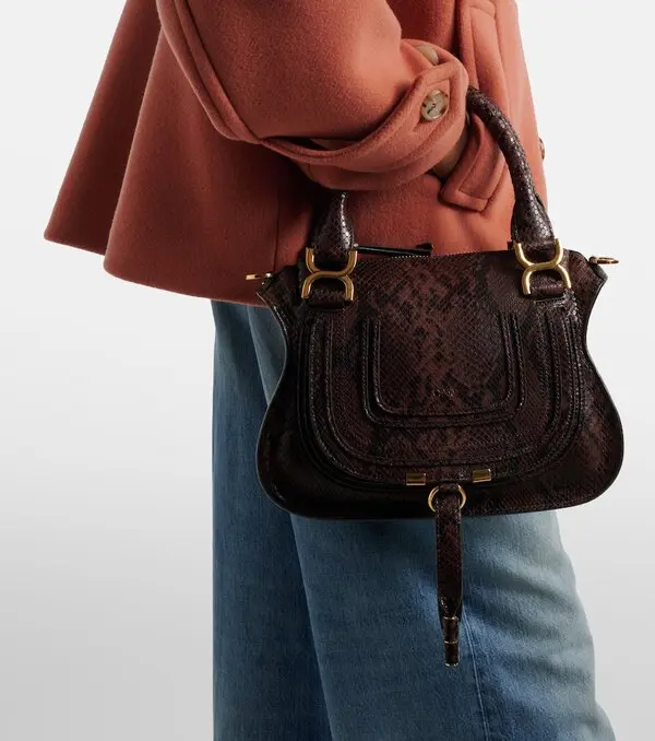 Chloé Marcie Small Top-handle Bag - Brown