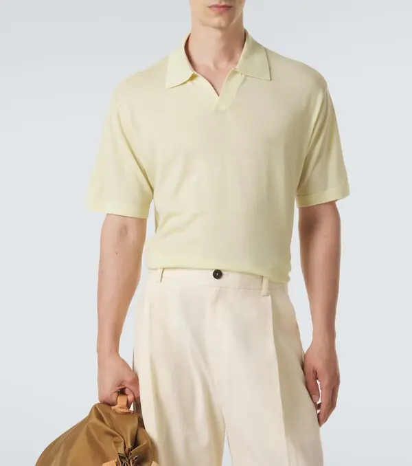 FRAME Wool And Cashmere Polo Shirt