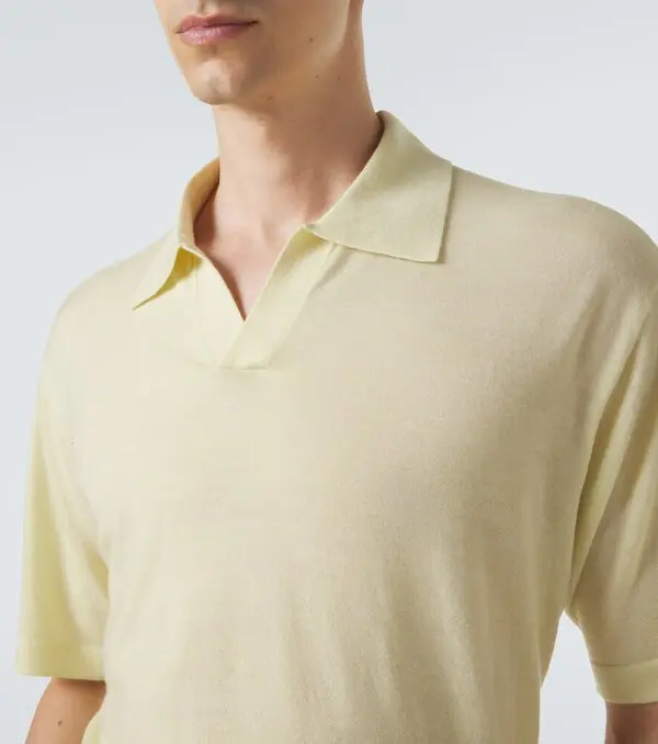 FRAME Wool And Cashmere Polo Shirt