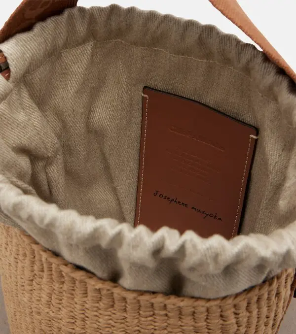 Chloé Woody Small Raffia Bucket Bag
