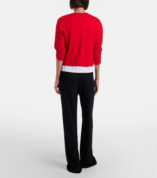 LESET Lauren Jersey Wide-leg Pants