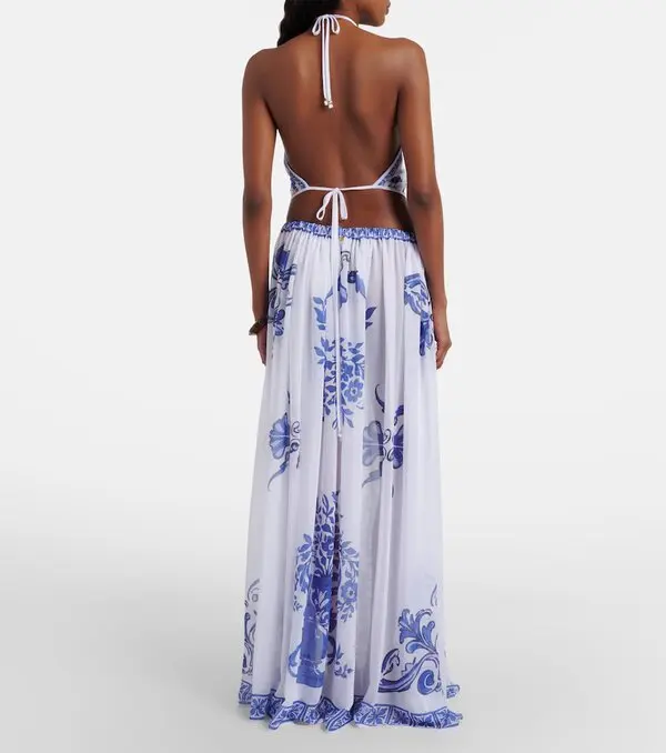 BANANHOT Riley Printed Cotton Maxi Dress