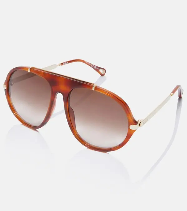 Chloé Aly Aviator Sunglasses