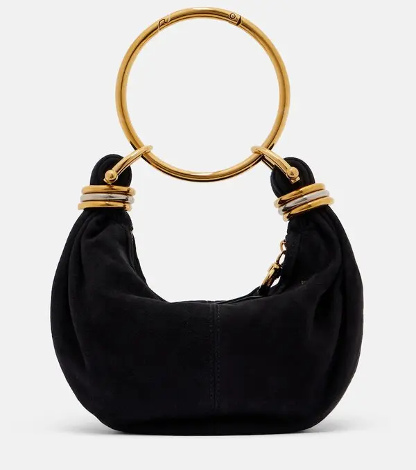 Chloé Small Suede Top Handle Bag - Black