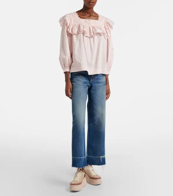 Chloé Nama Suede Platform Sneakers