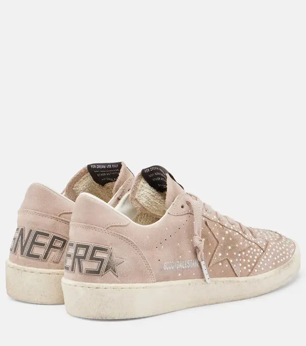 GOLDEN GOOSE Ball Star Embellished Suede Sneakers