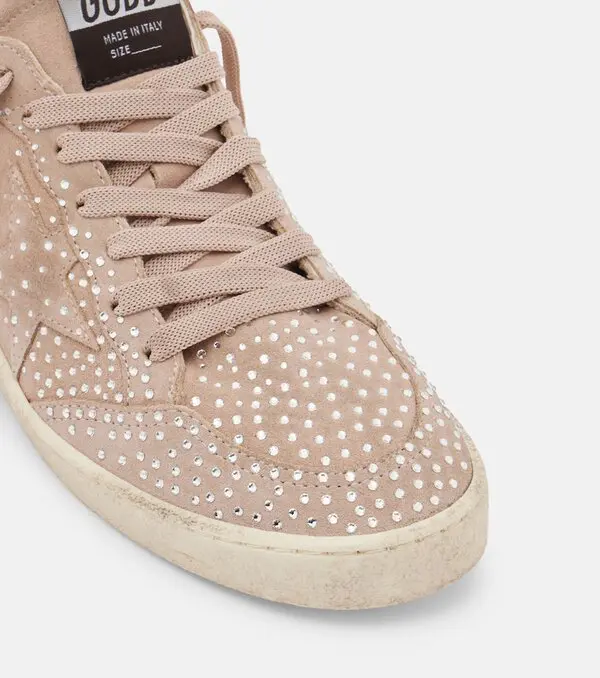 GOLDEN GOOSE Ball Star Embellished Suede Sneakers