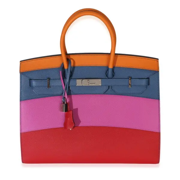 Hermès Birkin 35 Sellier Epsom Leather Bag - Multicolor