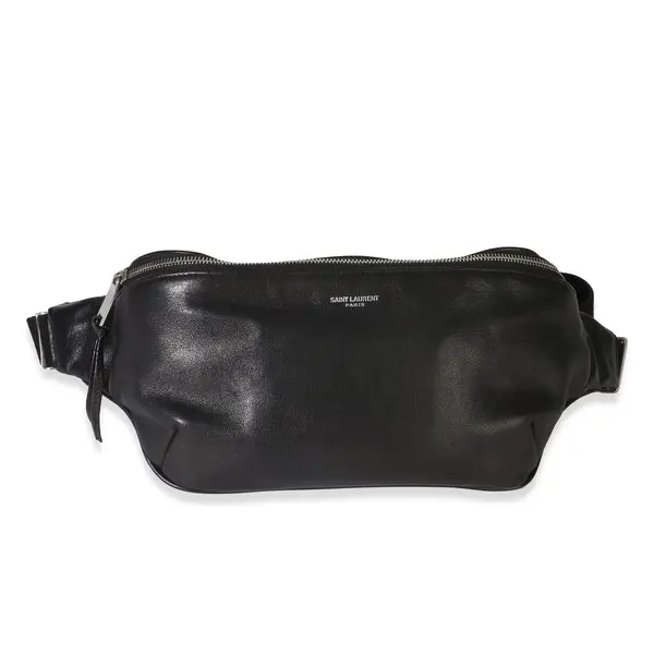 Saint Laurent Smooth Calfskin Belt Bag - Black