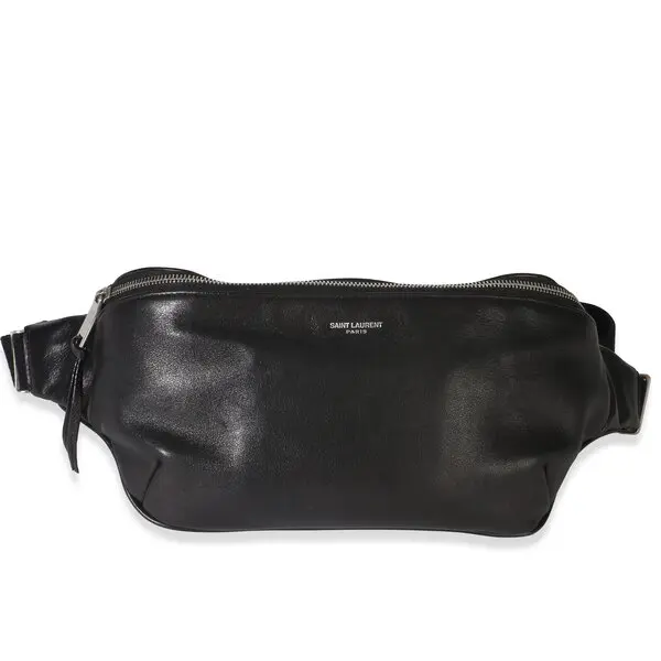 Saint Laurent Smooth Calfskin Belt Bag - Black