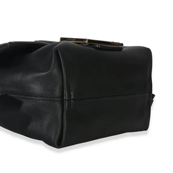 Fendi Nappa Mamma Baguette Shoulder Bag - Black
