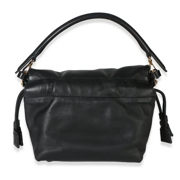 Fendi Nappa Mamma Baguette Shoulder Bag - Black