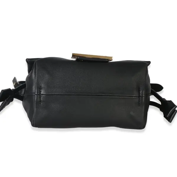 Fendi Nappa Mamma Baguette Shoulder Bag - Black