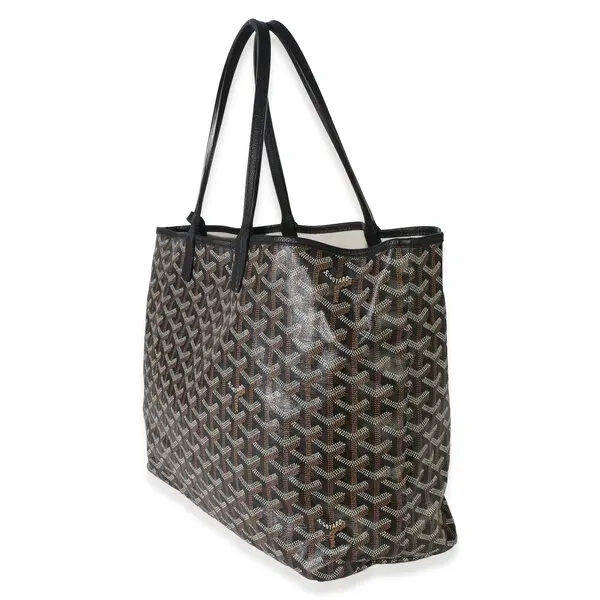 Goyard Saint Louis Pm Tote Bag In Goyardine Canvas With Silver-tone Hardware