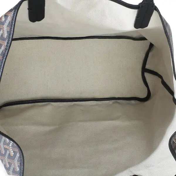 Goyard Saint Louis Pm Tote Bag In Goyardine Canvas With Silver-tone Hardware