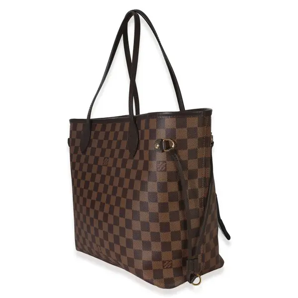 LOUIS VUITTON Damier Ebene Canvas Neverfull Mm Tote Bag - Brown