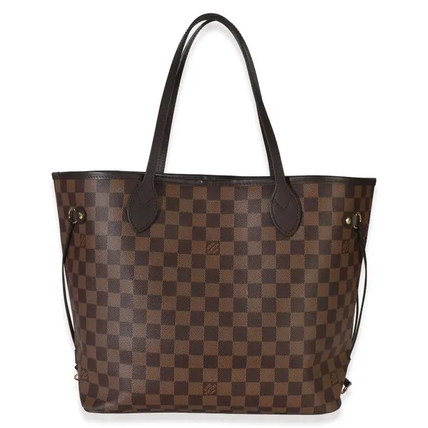 LOUIS VUITTON Damier Ebene Canvas Neverfull Mm Tote Bag - Brown