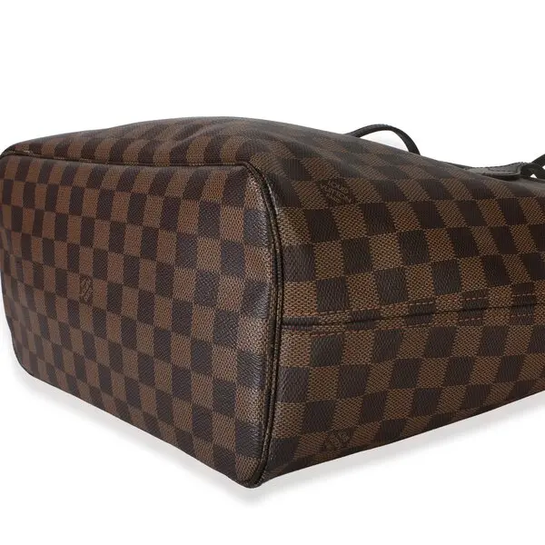 LOUIS VUITTON Damier Ebene Canvas Neverfull Mm Tote Bag - Brown