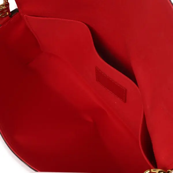 LOUIS VUITTON Monogram Vernis Felicie Pochette - Red