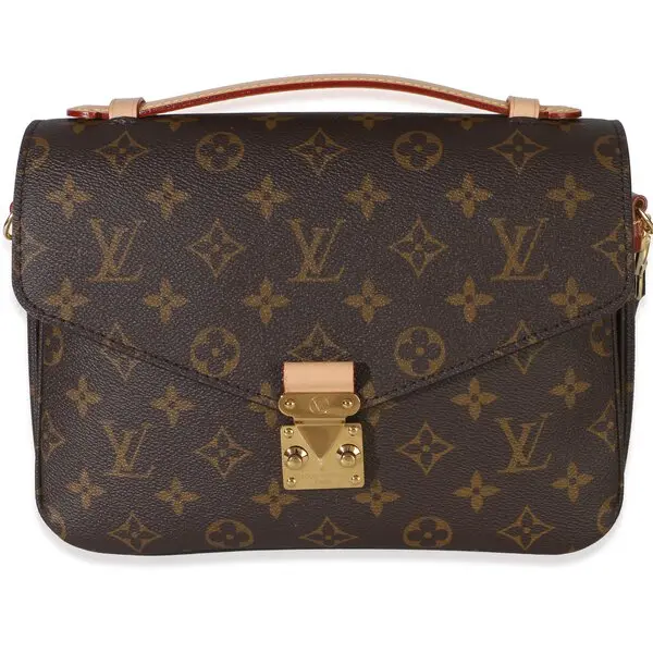 LOUIS VUITTON Monogram Canvas Pochette Metis Shoulder Bag - Brown