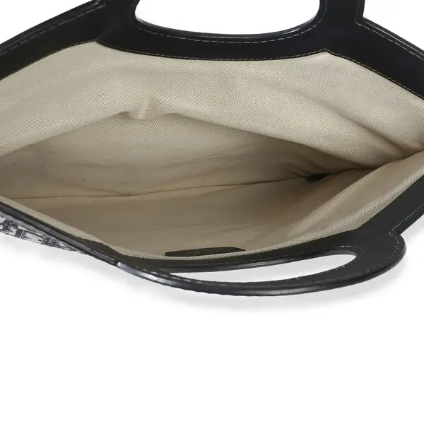 Dior Navy Oblique Canvas Fold Over Clutch - Blue