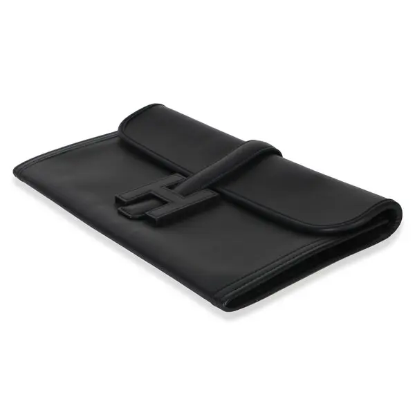 Hermès Evercolor Jige Elan 29 Clutch - Black