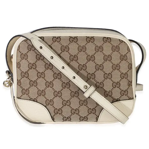 Gucci Gg Canvas Messenger Bag - Beige